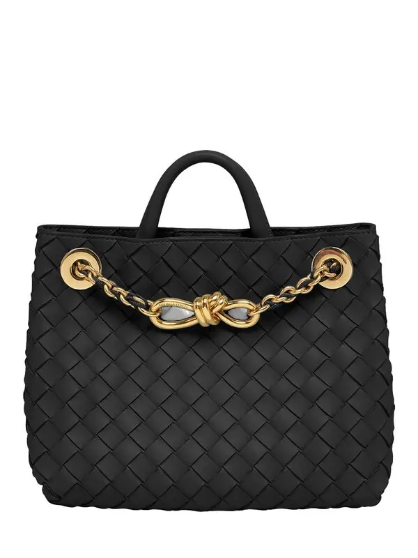 Bottega Veneta Small Andiamo Shoulder Bag - Black Muse Brass
