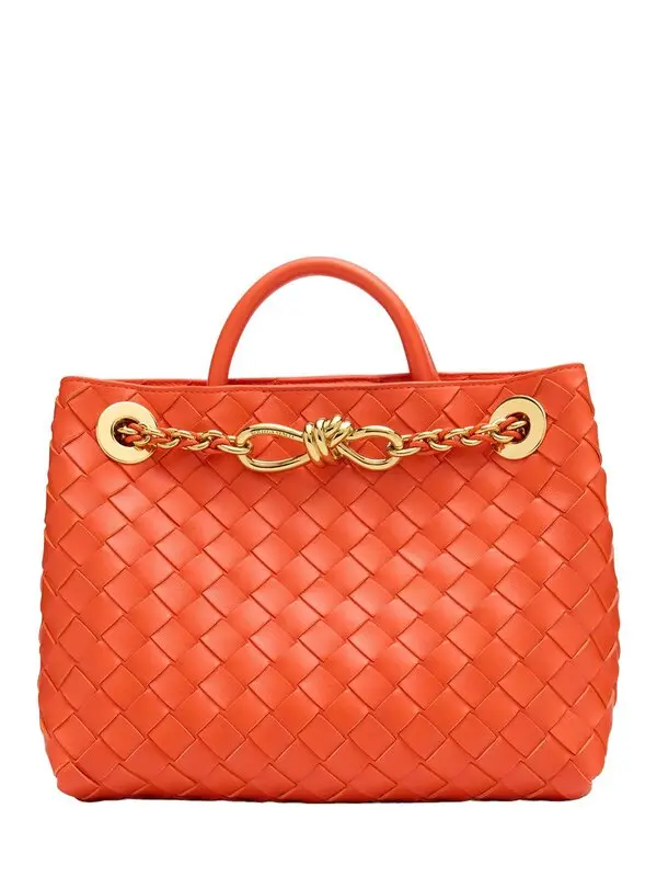 Bottega Veneta Small Andiamo Shoulder Bag - Orange