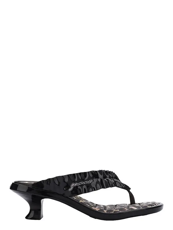 Melissa Kitten Heel Thong Sandals - Brown