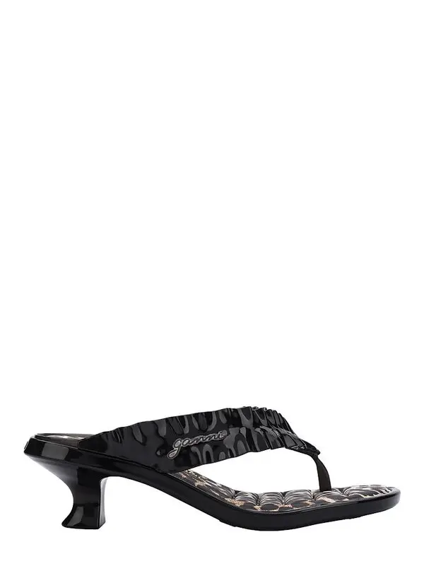 Melissa Kitten Heel Thong Sandals - Brown
