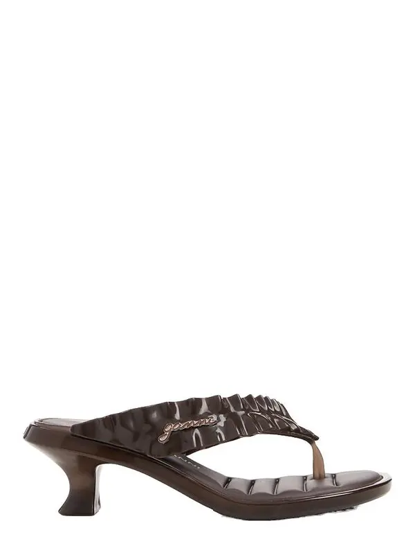 Melissa Kitten Heel Thong Sandals - Brown