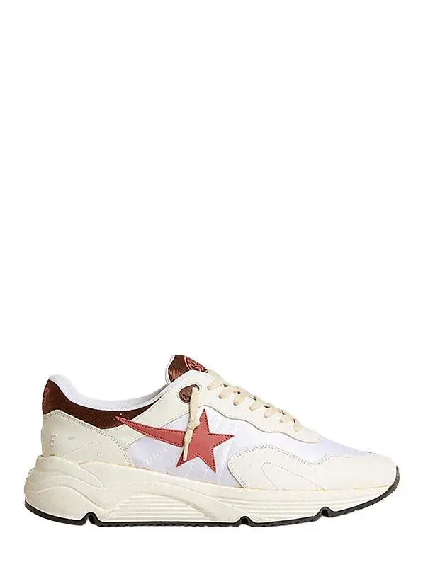 GOLDEN GOOSE Running Sole Lace Up Sneakers - White/bran