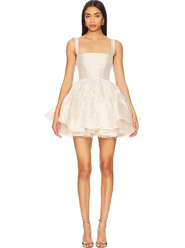 BRONX AND BRONCO Tiara Mini Dress - Cream