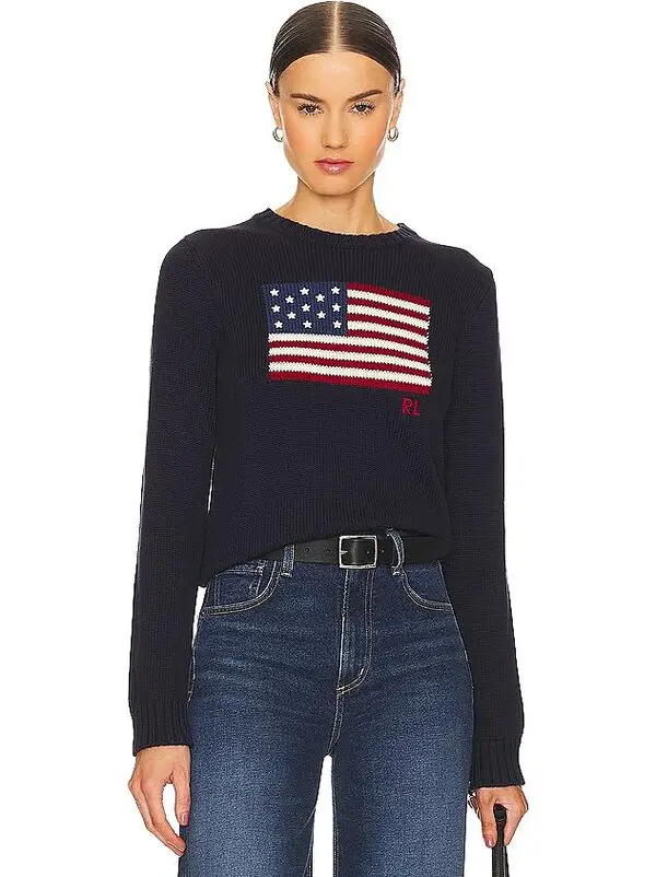 Polo Ralph Lauren Flag Pullover - Navy