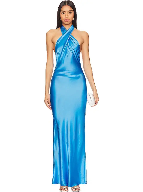 Amanda Uprichard Galilea Gown - Blue Jay