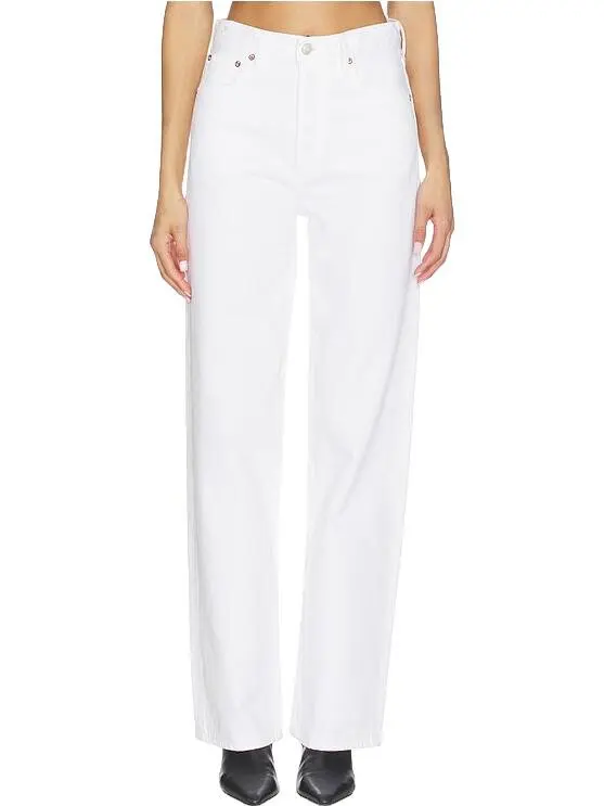AGOLDE Ren High Rise Wide Leg - Marshmallow
