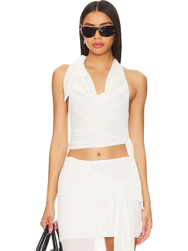 LOVERS AND FRIENDS Marci Halter Top - White