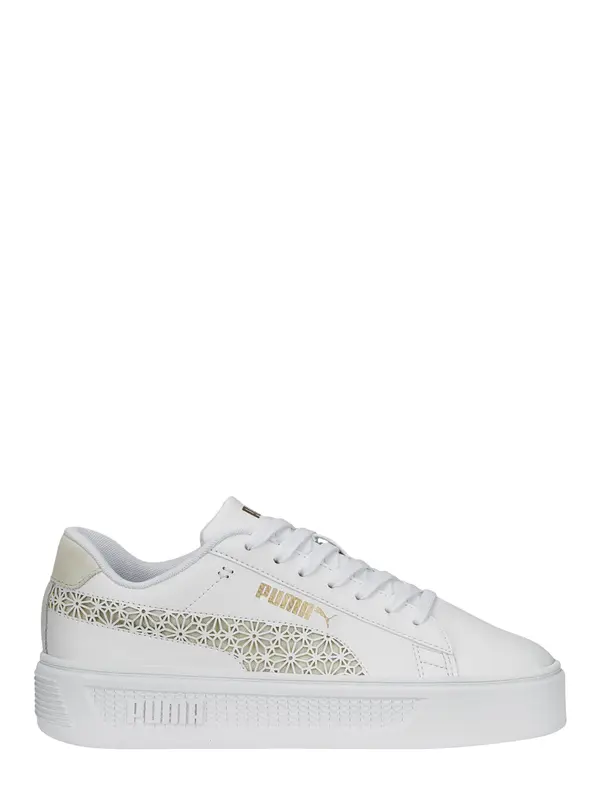 PUMA Smash Platform V3 Laser Cut Sneakers - White