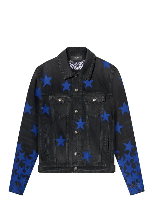 Amiri Chemist Star Trucker Jacket - Black
