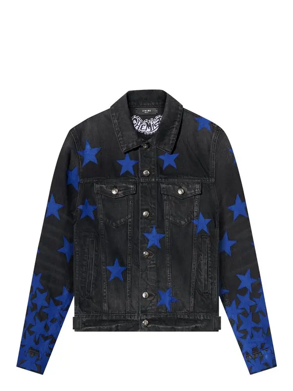 Amiri Chemist Star Trucker Jacket - Black