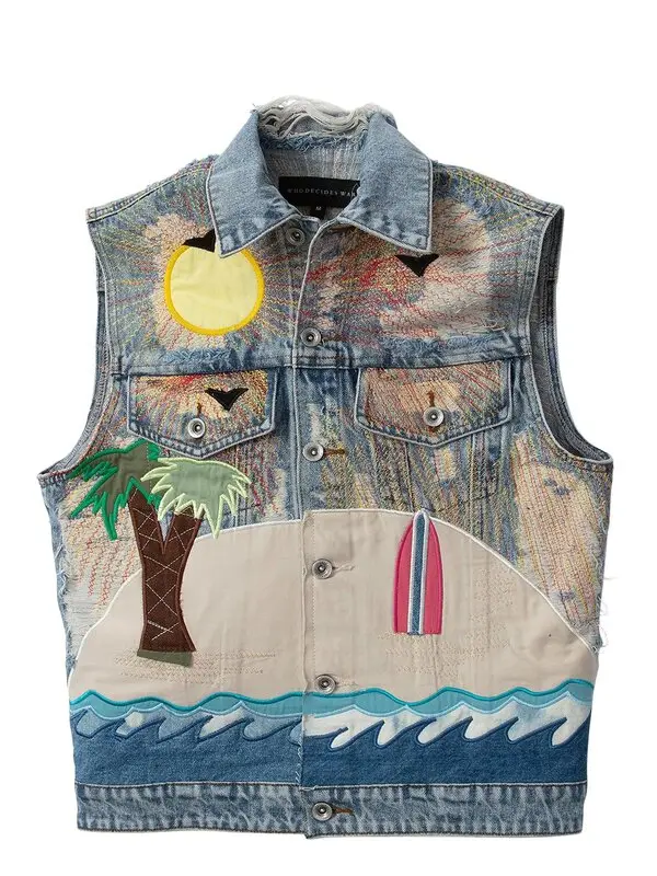 WHO DECIDES WAR BY EV BRAVADO X Pale Usa Seaboard Vest - Multicolor