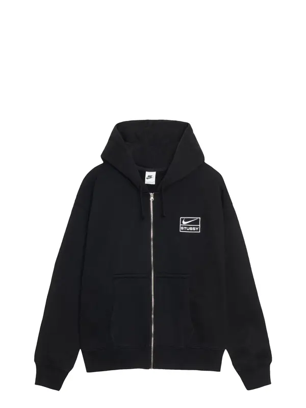 Nike X Stussy Zip Fleece Hoodie - Black