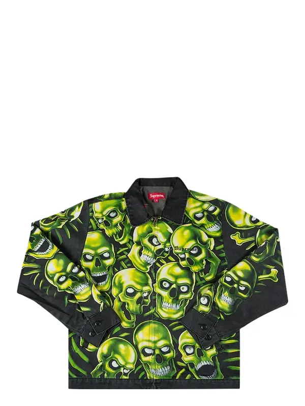 Supreme Skull Pile Work Jacket - Green