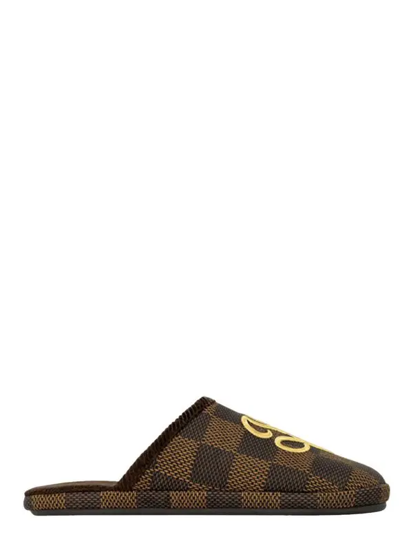 LOUIS VUITTON Palace Slipper Damier Pop Ebene - Brown