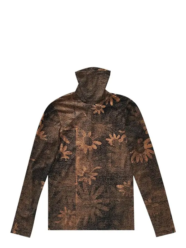 MAISON MARGIELA Printed Long-sleeve Top - Black