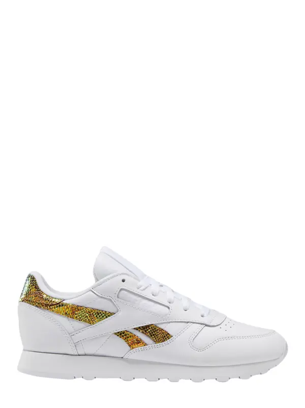 REEBOK Classic Leather Iridescent Snakeskin Stripe - White