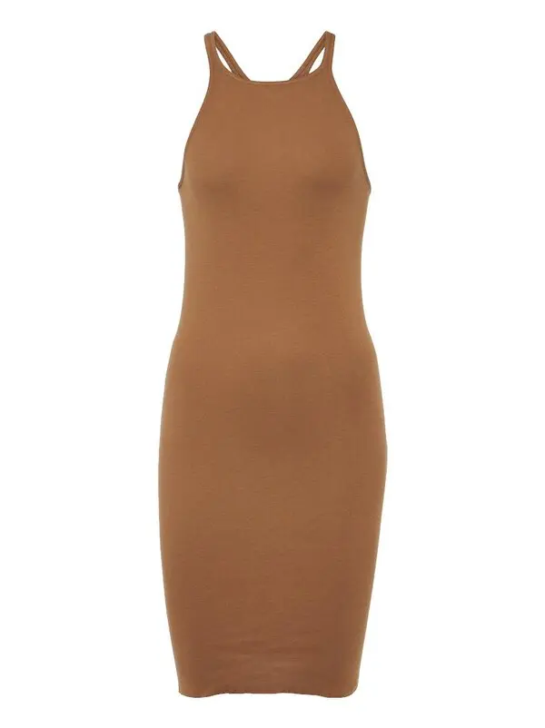 Rick Owens Cotton Minidress - Brown