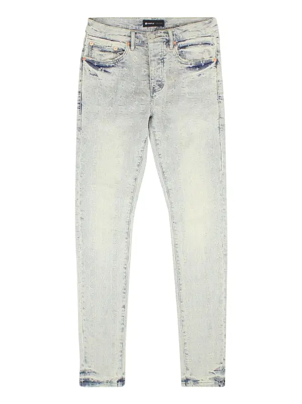 PURPLE BRAND Jacquard Monogram Jeans - Blue
