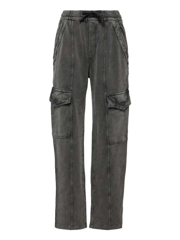 MARANT ETOILE Peorana Cotton Cargo Pants - Grey