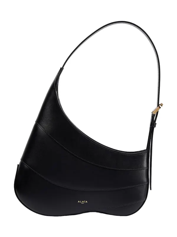 Alaïa Leather Shoulder Bag - Black