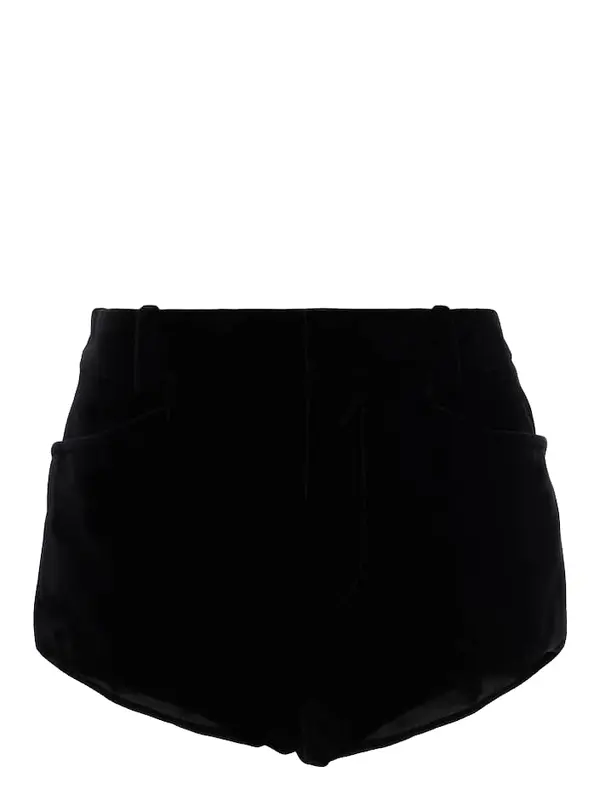 TOM FORD Cotton Velvet Shorts - Black