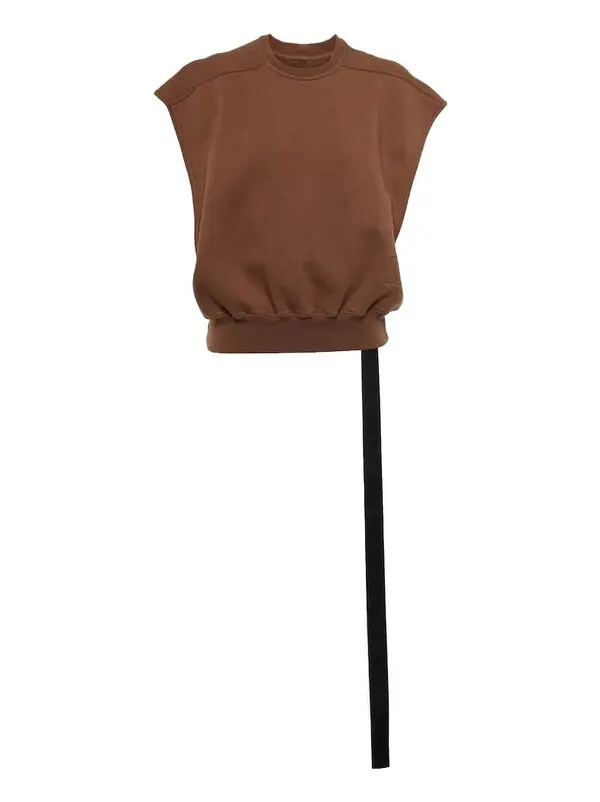 Rick Owens Oversized Jersey Top - Brown