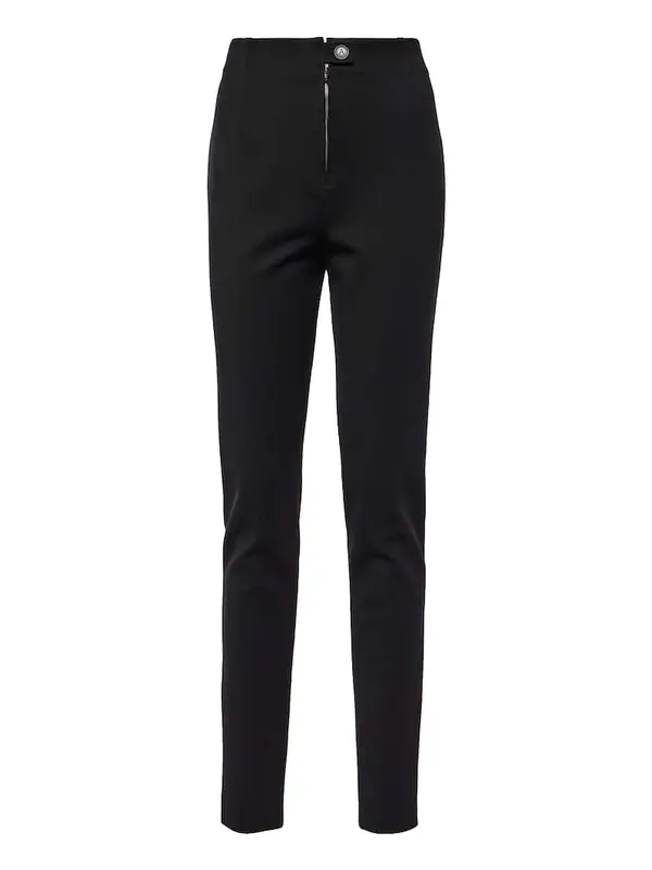 Alaïa High-rise Gabardine Leggings - Black