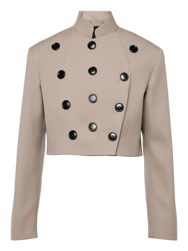 Alaïa Wool Jacket - Beige