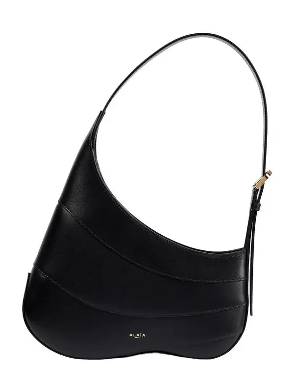 Alaïa Leather Shoulder Bag - Black