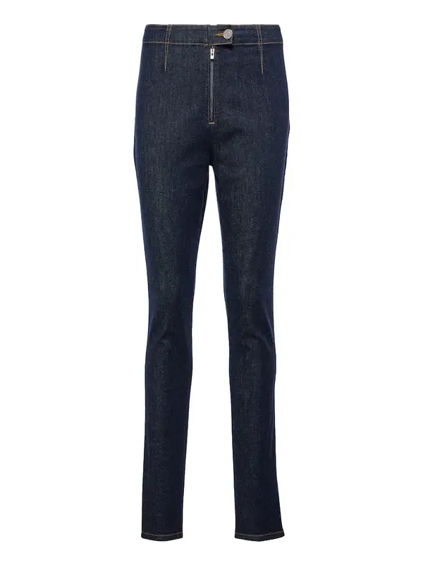 Alaïa High-rise Skinny Jeans - Blue