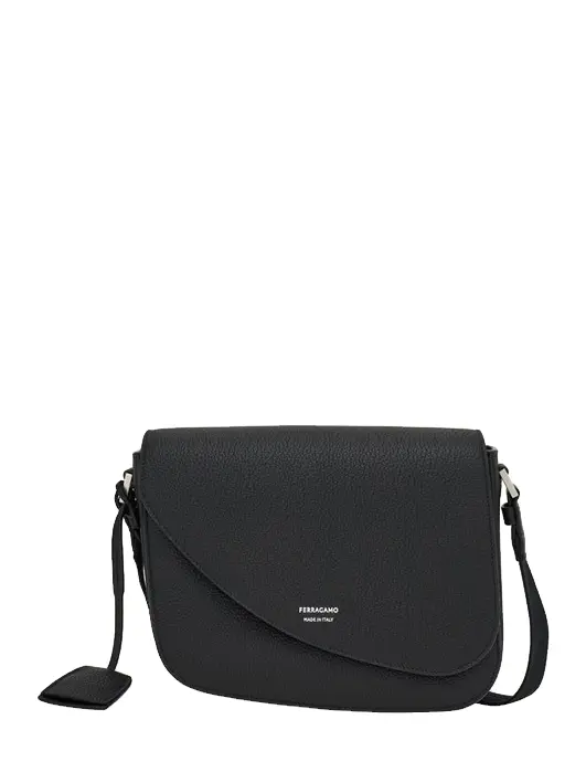 FERRAGAMO Fiamma Messenger Bag S - Black