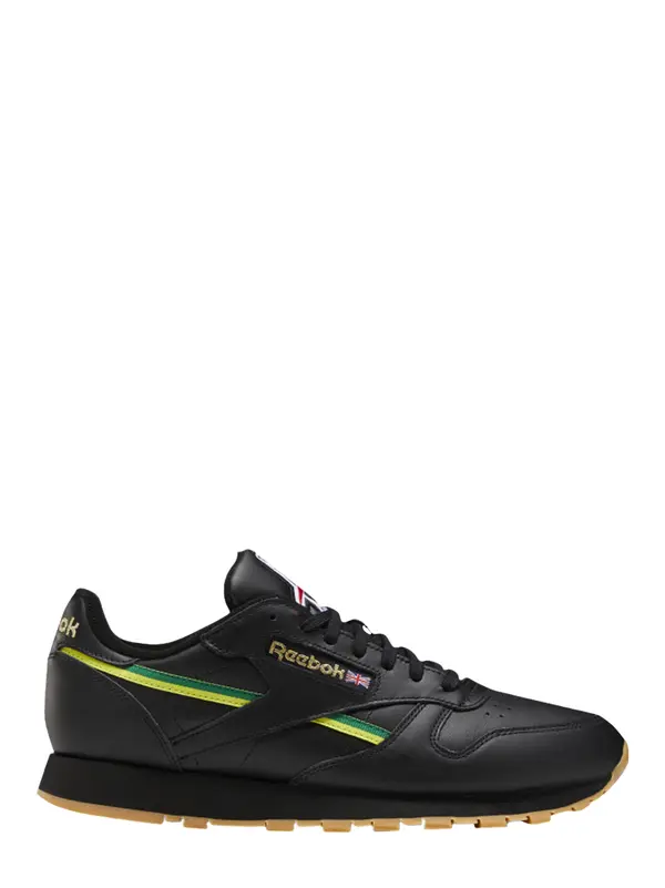 REEBOK Classic Leather Jamaican Flag Sneakers - Black
