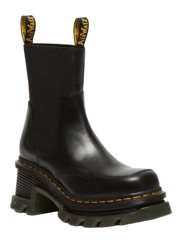 Dr. Martens Corran Chelsea Leather Heeled Boots - Black