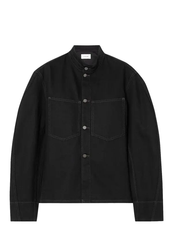 LEMAIRE Curved Cotton-twill Jacket - Black