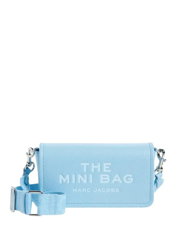 Marc Jacobs Mini Leather Crossbody Bag - Celeste Blue