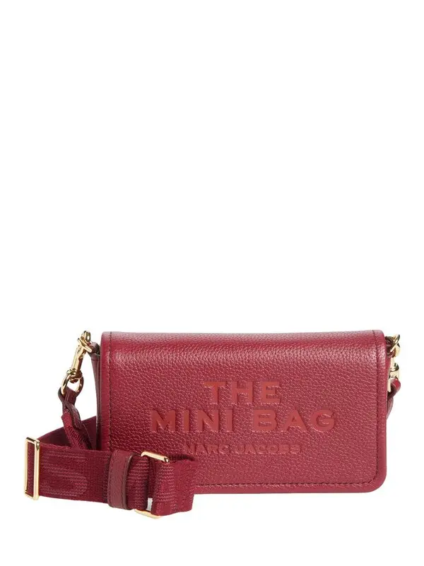 Marc Jacobs Mini Leather Crossbody Bag - Cherry