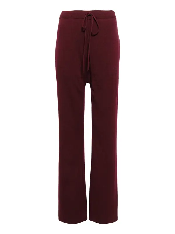 MAISON MARGIELA Wool-cashmere Blend Knitted Trousers - Red