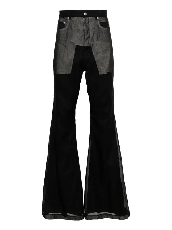 Rick Owens Lido Bolan Bootcut Trousers - Black