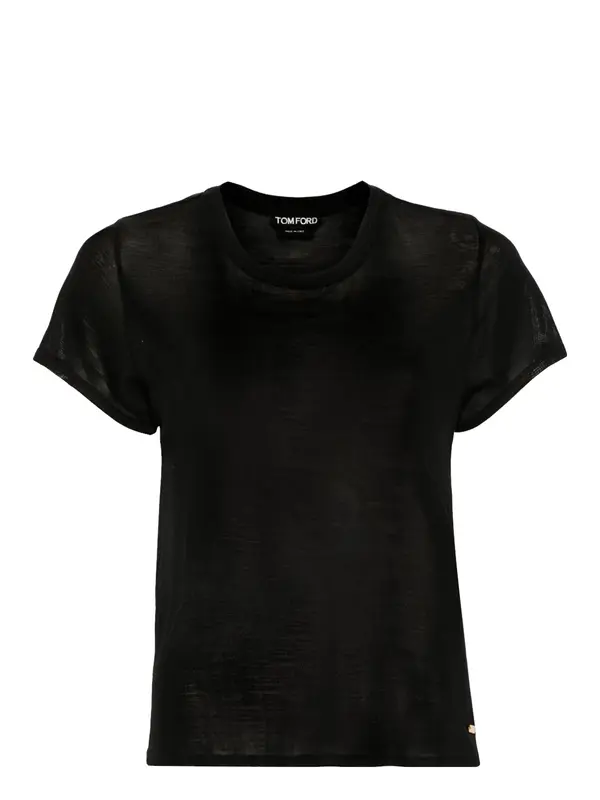 TOM FORD Logo-plaque T-shirt - Black