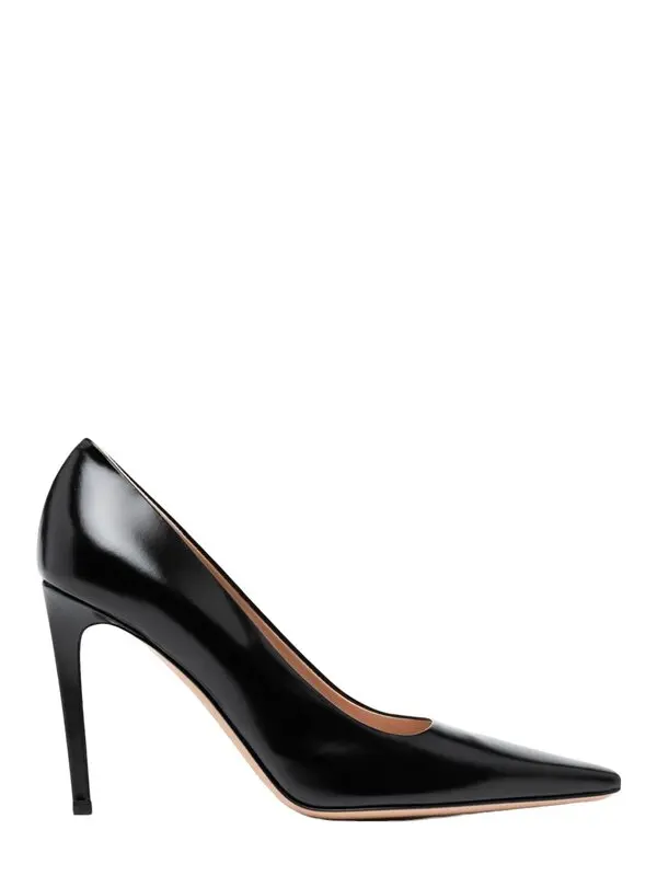 GIANVITO ROSSI 95mm Tokio Leather Pumps - Black