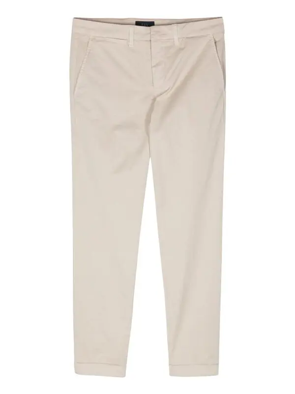 FAY Capri Straight-leg Trousers - Neutrals
