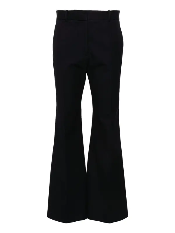 JOSEPH Tafira Mid-rise Flared Trousers - Blue
