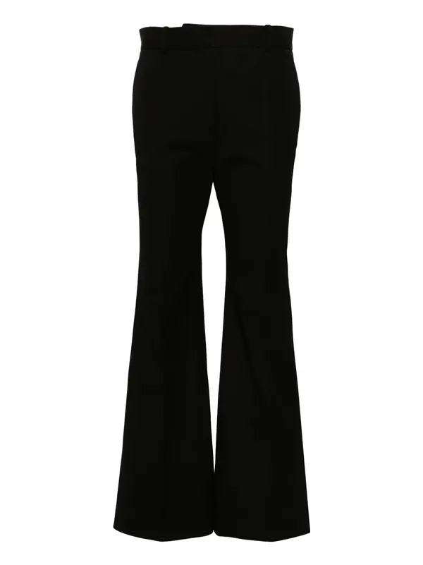 JOSEPH Tafira Mid-rise Trousers - Black