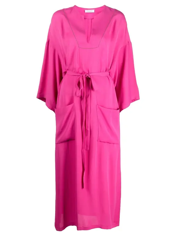 Fabiana Filippi Belted Midi Dress - Pink