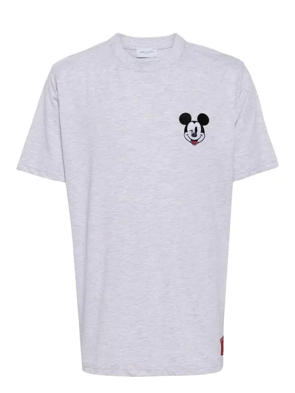 FAMILY FIRST Mickey Mouse-print Cotton T-shirt - Grey
