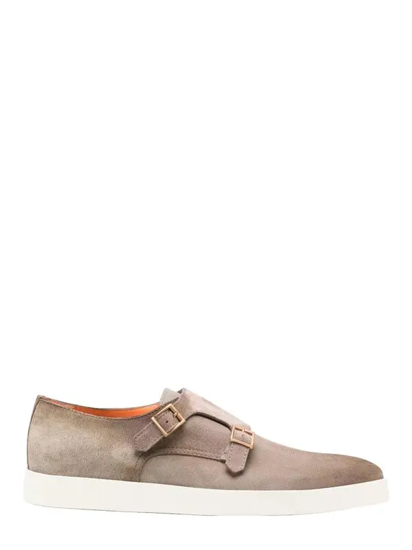 Santoni Rubber-sole Monk Shoes - Neutrals