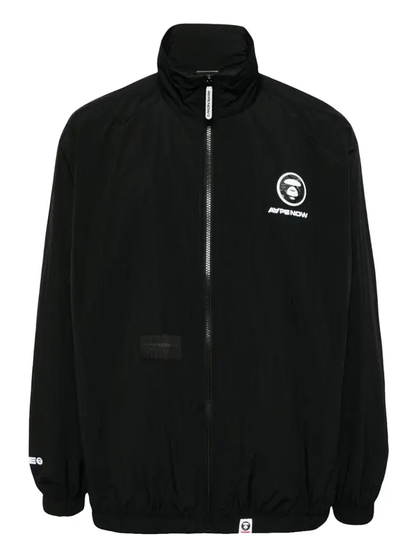 AAPE BY *A BATHING APE® Logo-appliqué Zip-up Jacket - Black