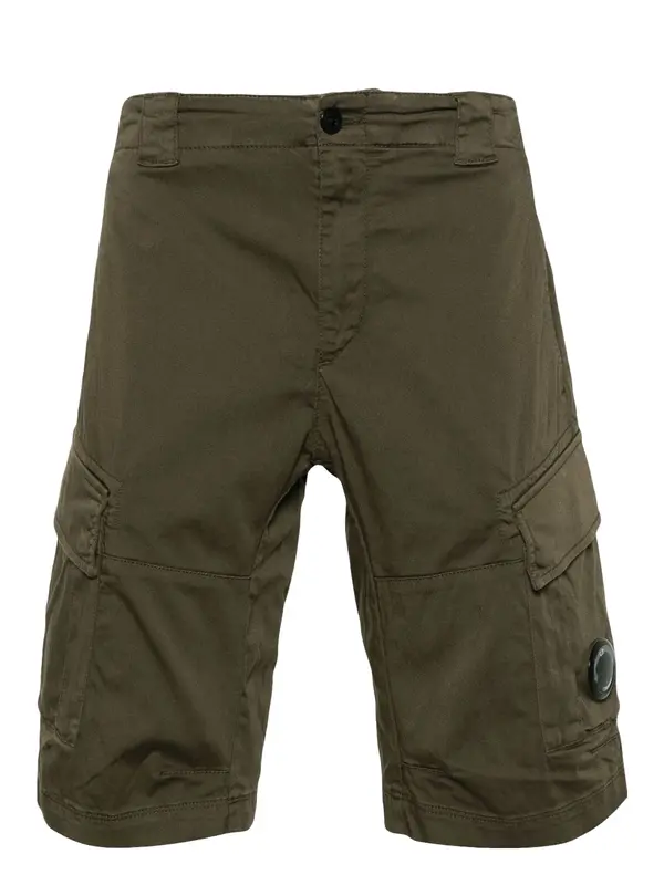 C.P. COMPANY Lens-detail Cargo Shorts - Green