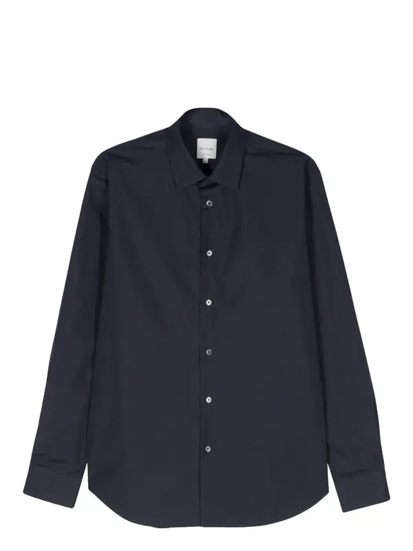 Paul Smith Cotton Poplin Shirt - Blue