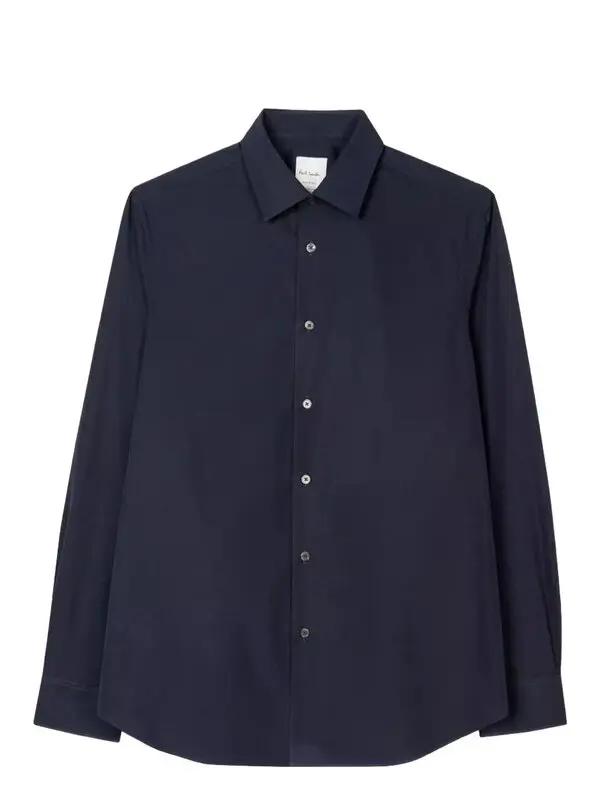 Paul Smith Cotton Poplin Shirt - Blue